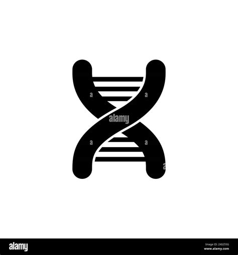 Dna Flat Vector Icon Simple Solid Symbol Isolated On White Background
