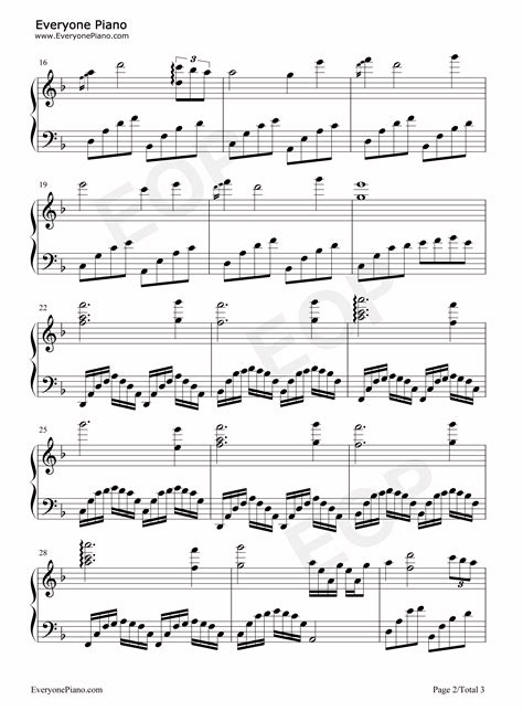 Reset Who Are You 学校2015插曲五线谱预览2 钢琴谱文件（五线谱、双手简谱、数字谱、midi、pdf）免费下载