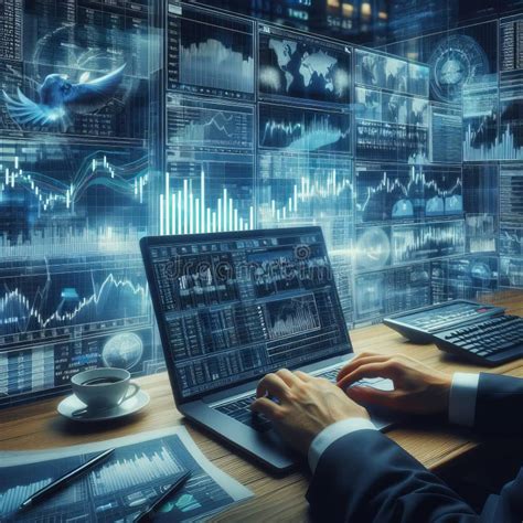 monitoring global data a professional analyzes extensive data across