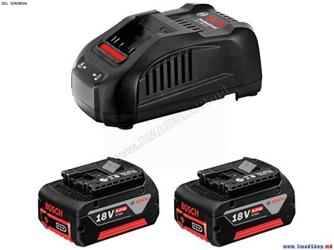Набор аккумуляторов + зарядка Bosch Professional 2 x GBA 18V 5.0Ah ...
