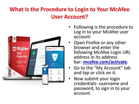 Ppt Mcafee Login Login To Mcafee Account Mcafee Login Activate Powerpoint Presentation