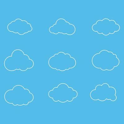 Cloud Outline Vector Art Icons And Graphics For Free Download