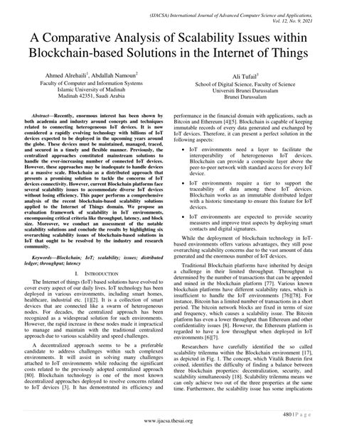 Pdf A Comparative Analysis Of Scalability Issues Within Blockchain