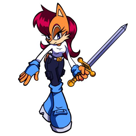 Sally Acorn With The Sword Of Acorns By Lamelev By Tie Rex1000000 On Deviantart