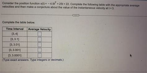 [solved] consider the position function s t 4 9 t {