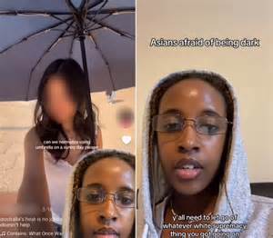 양산 쓰는 아시아인 백인우월주의자미 인플루언서 발언 논란