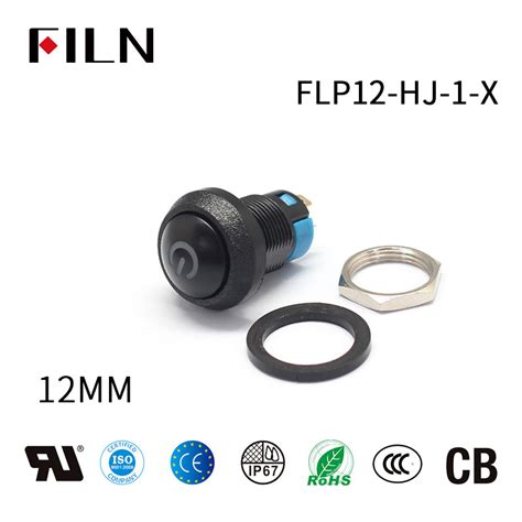 12mm Power Push Button Switch With Power Symbol