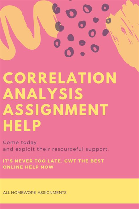 Correlation Analysis Assignment Help Correlation Analysis Homework