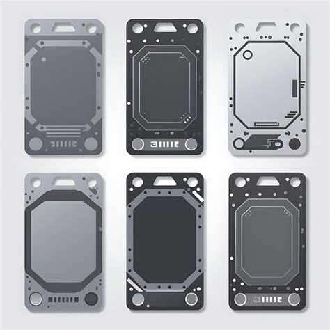 Hardware Store Tag Card Metal Material Industrial Design Sil 2d Vector