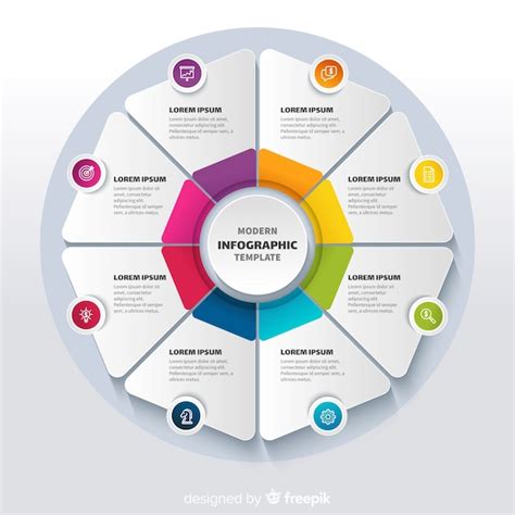 인포 그래픽 데이터 템플릿 무료 벡터