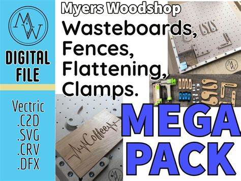 Recommended Wasteboard Clamps And Flattening File For All Onefinity CNC Machines Via Myers