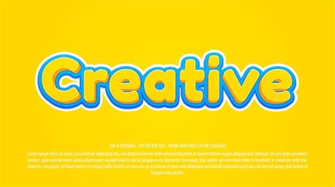Premium Vector Creative 3d Editable Text Effect
