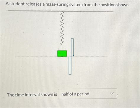 A Babe Releases A Mass Spring System From The Chegg Com