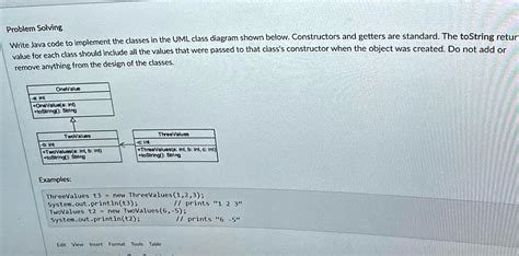Solved The Tostring Return Value Problem Solving The Classes In