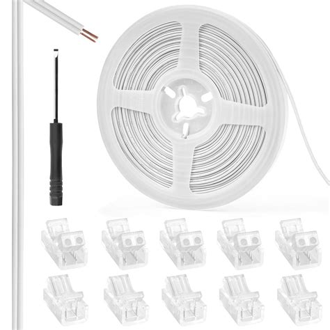 RGBZONE Pcs Pin Mm LED Strip To Wire Connectors And M Ft Pin Extension Wire For