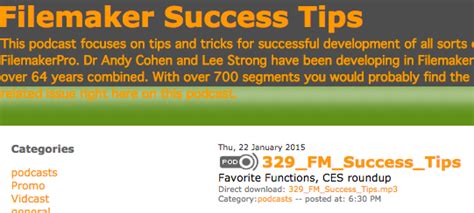 Filemaker Success Tips 329 Filemakerprogurus