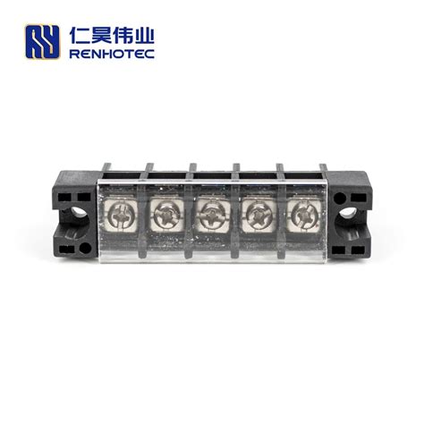 Panel Feed Through Terminal Block 5 Pin 30A 600V