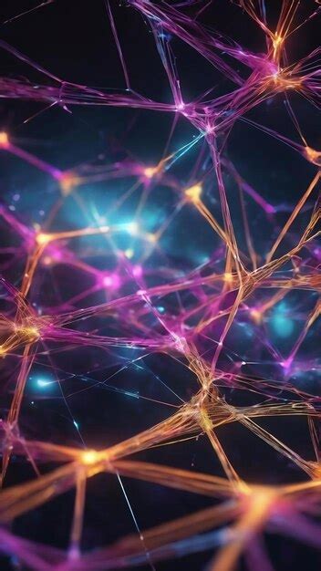 Premium Photo Abstract Technology Concept Network Connection Structure With Particlesgenerative Ai