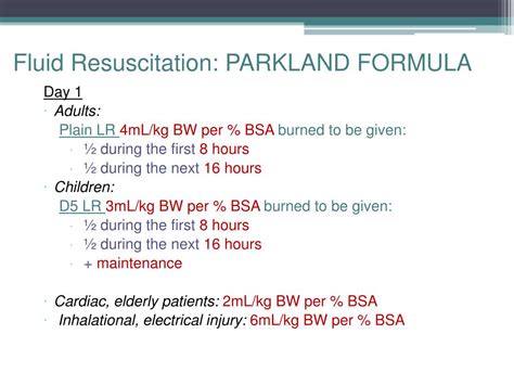 Pediatric Fluid Resuscitation Formula At Mary Benally Blog