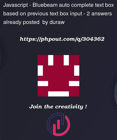 Javascript Bluebeam Auto Complete Text Box Based On Previous Text Box