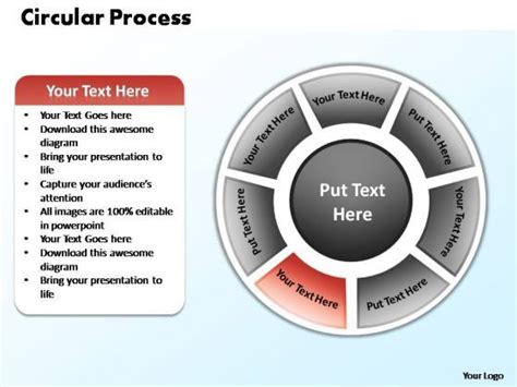 Powerpoint Process Company Circular Process Ppt Design Slides