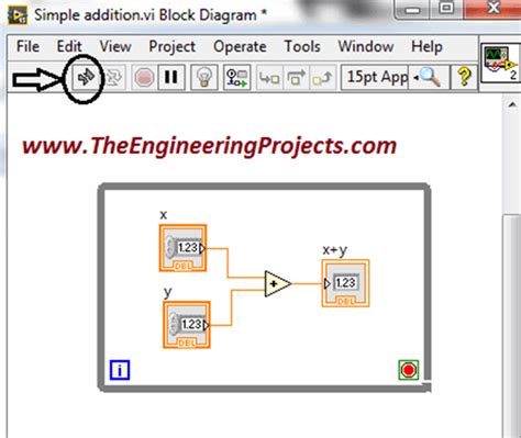 Creating First Project Using Labview Programming The Engineering Projects