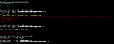 Task Failure Stop Running Issue Imagemin Gifsicle Bin GitHub