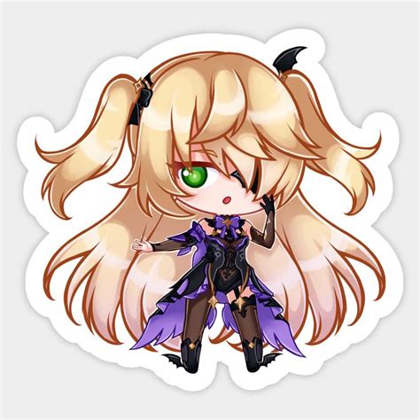 Fischl Chibi Sticker Fischl Chibi Stickers Anime