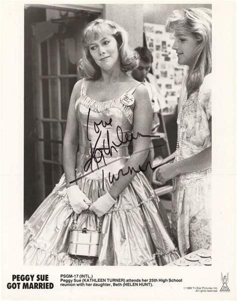 Kathleen Turner Peggy Sue Got Married Stunning 10x8 Hand Signed Photo