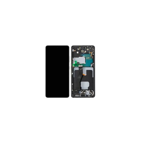 Ecran Lcd Et Vitre Tactile Oled Avec Châssis Phantom Black Pour Samsung