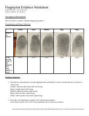 Identifying Fingerprint Patterns For Forensic Analysis Course Hero