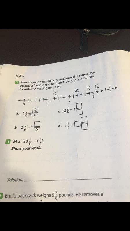 Solved Hes It Is Helpful To Rewrite Mixed Numbers That Chegg Com