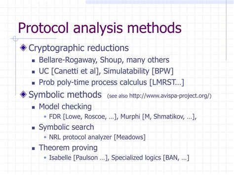 Ppt Symbolic And Computational Analysis Of Network Protocol Security Powerpoint Presentation