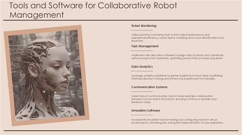 tools and software for collaborative robot management ppt sample st ai