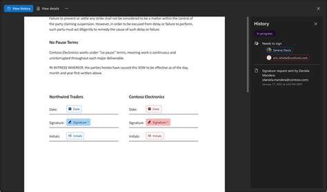 Sharepoint Esignature에서 서명 요청 검토 및 서명 Microsoft Syntex Microsoft Learn