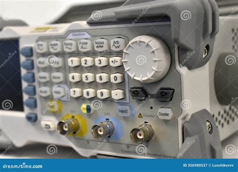 Old Electronic Oscilloscope Faceplate Technology Royalty Free Stock Image