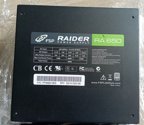 Computer Power Supply Pc Psu Atx Raider 650w Computers And Tech Parts And Accessories Computer