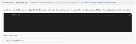 Configure A Configuration File For A Php Application Serverless App