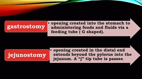 Presentation On Gastrostomy And Jejunostomy Feeding Pptx