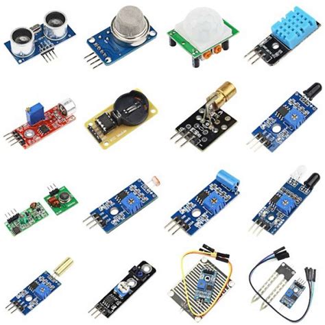 Promo 16 In 1 Modul Sensor Kit For Arduino And Raspberry With Box Diskon