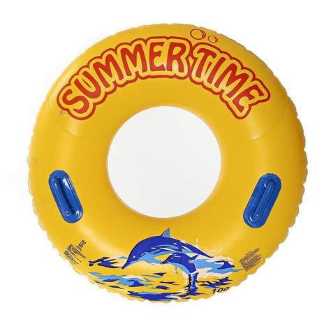 100cm 원형 손잡이 튜브 노랑 고급형 성인용튜브 홈플러스 택배배송