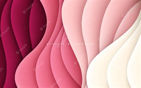 Premium Vector Dynamic Wavy Background Gradient Dimension Layers