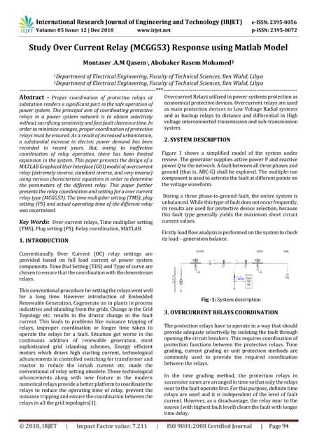 Characteristic Of Idmt Curves For Overcurrent Relays Ppt