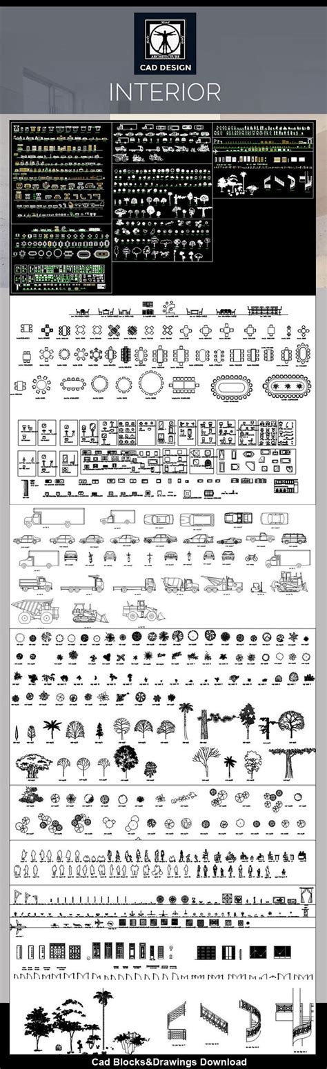 All Interior Design Blocks Bundle 7 Interior Design Drawings Famous Architecture Cad Blocks