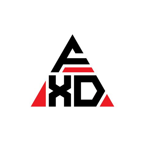 Fxd Triangle Letter Logo Design With Triangle Shape Fxd Triangle Logo