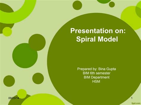 Spiral Model Ppt