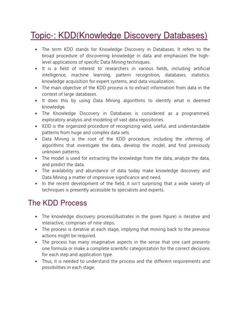 Kdd Process Mode Framework Download Free Pdf Data Mining Data