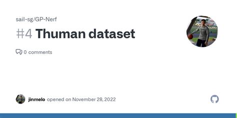 thuman dataset · issue 4 · sail sg gp nerf · github