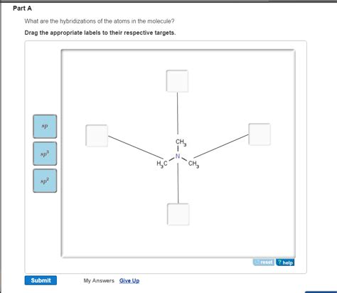 Solved What Are The Hybridizations Of The Atoms In The