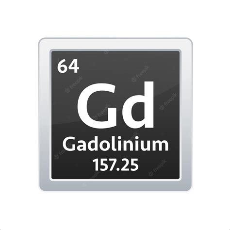 Premium Vector Gadolinium Symbol Chemical Element Of The Periodic